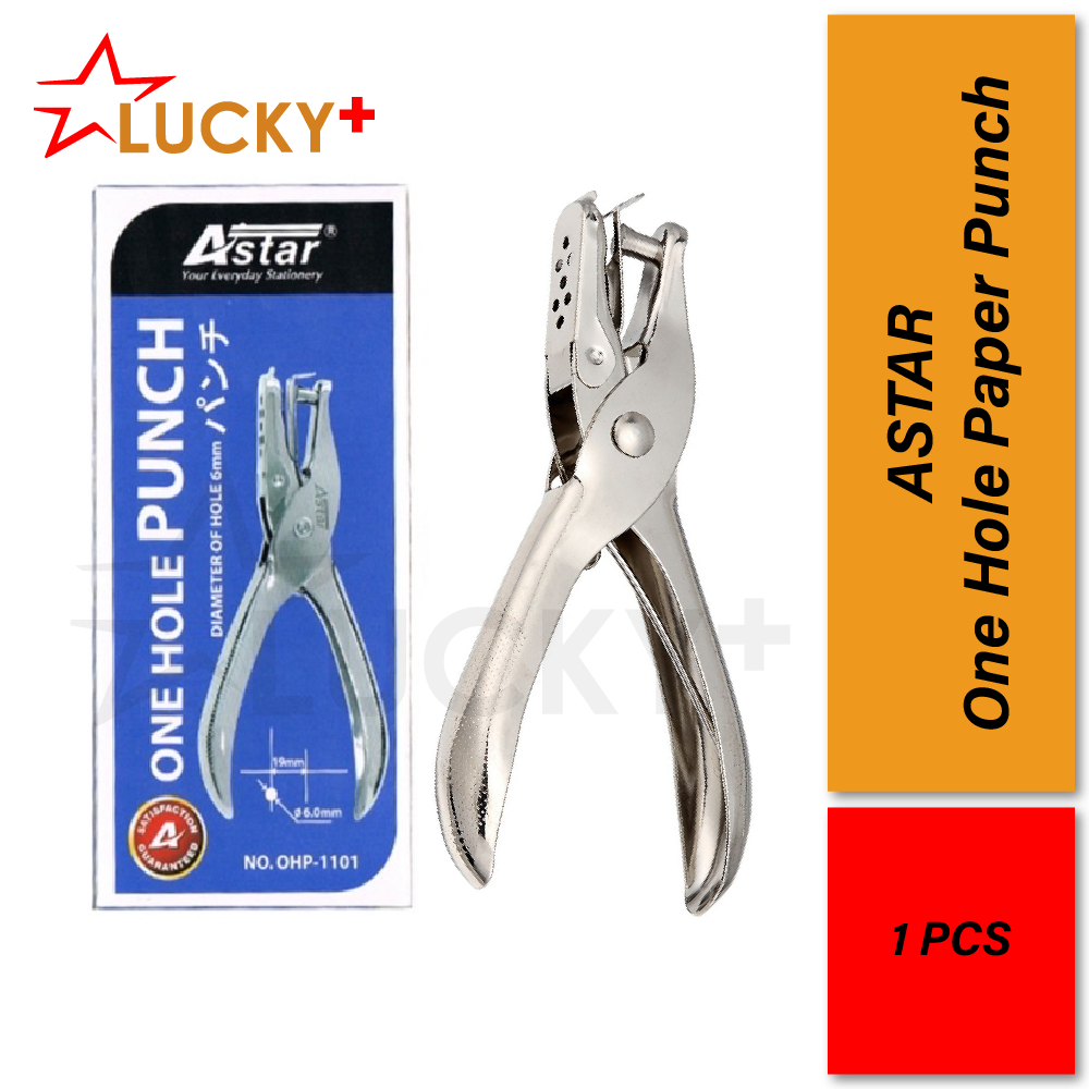ASTAR One Hole Paper Punch (1pcs) | Mesin Tebuk Lubang | Penebuk Lubang ...