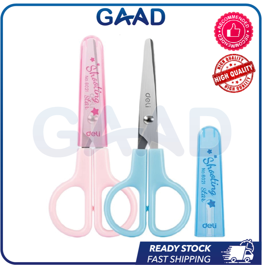 Deli Student Scissor With Cover Protection for Student School Use ...
