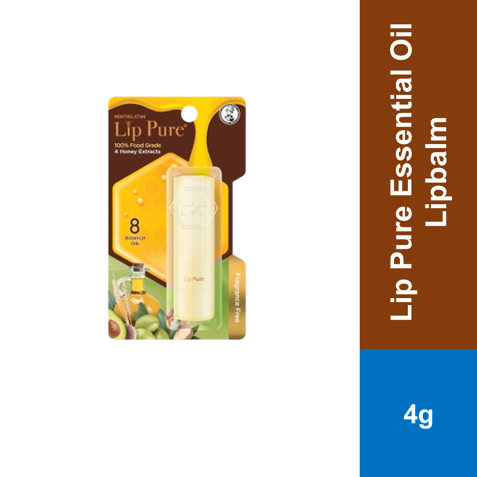 Mentholatum Lip Pure Botanical Oil Fragrance Free 4g | Shopee Malaysia
