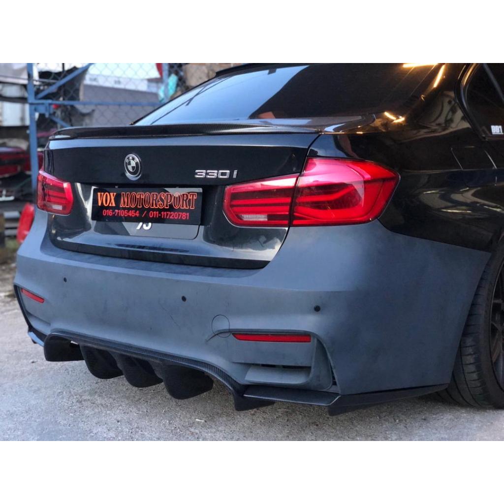 1 bmw f30 rear diffuser rear bumper m3 pp material AN style replace ...