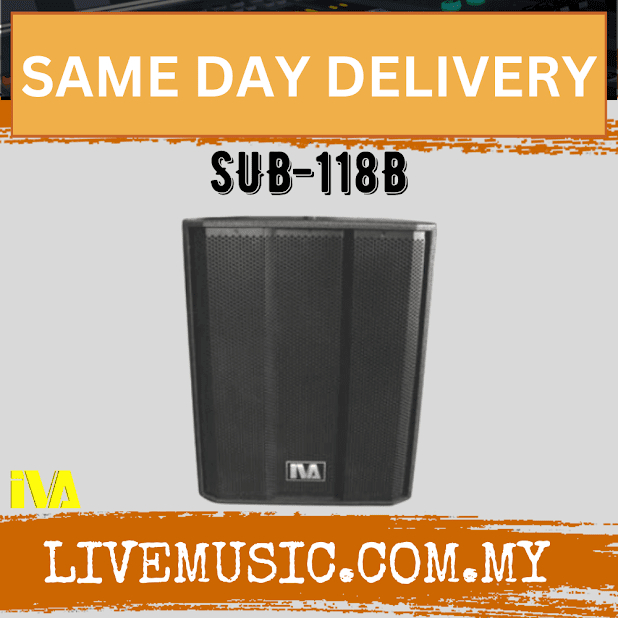 IVA SUB-118B 1x18" 600W SUB Series Subwoofer ( SUB 118B / SUB118B ...