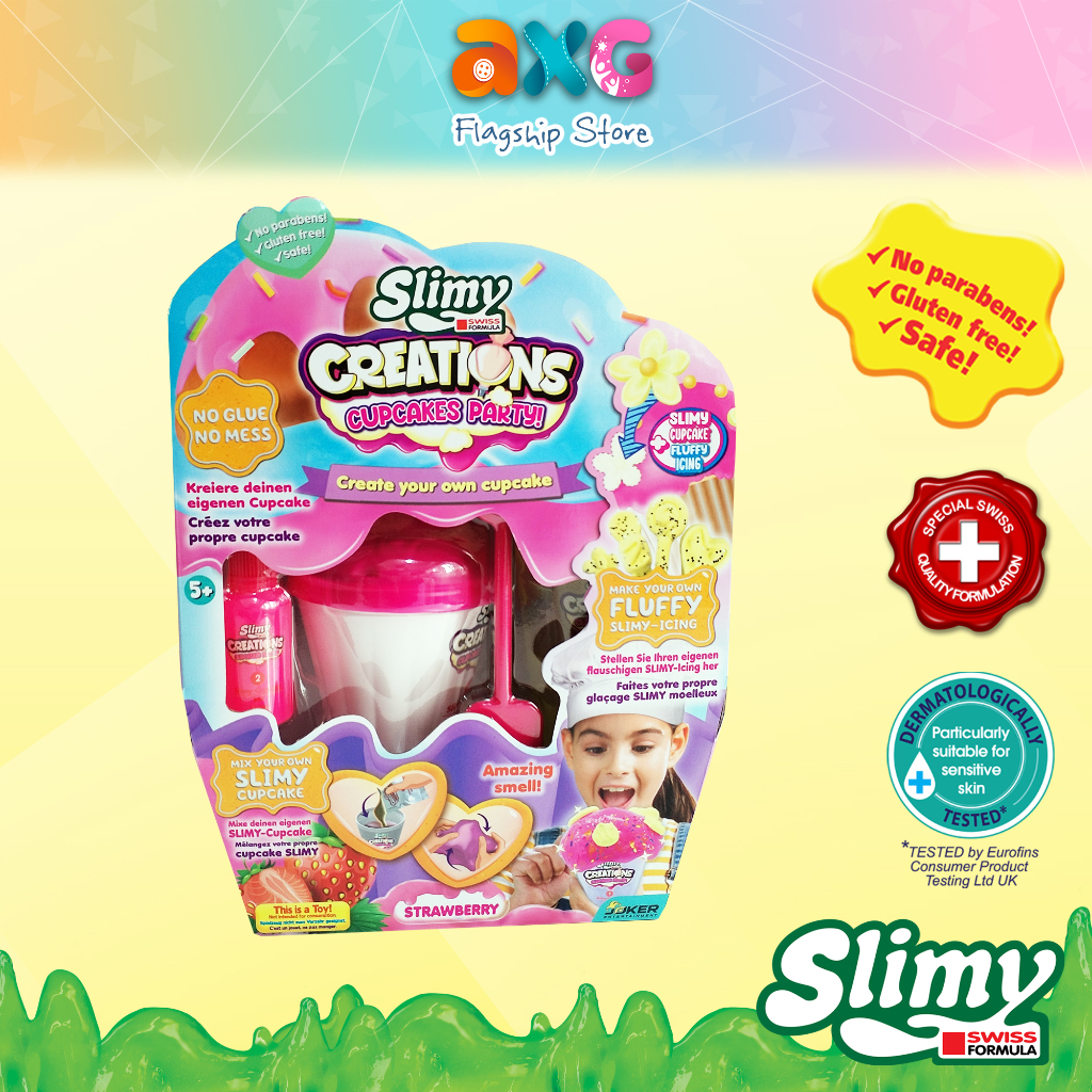 Slimy Creation Cupcake Party Slime Assortment Pack - Assorted Color Design (33047) | Shopee Malaysia