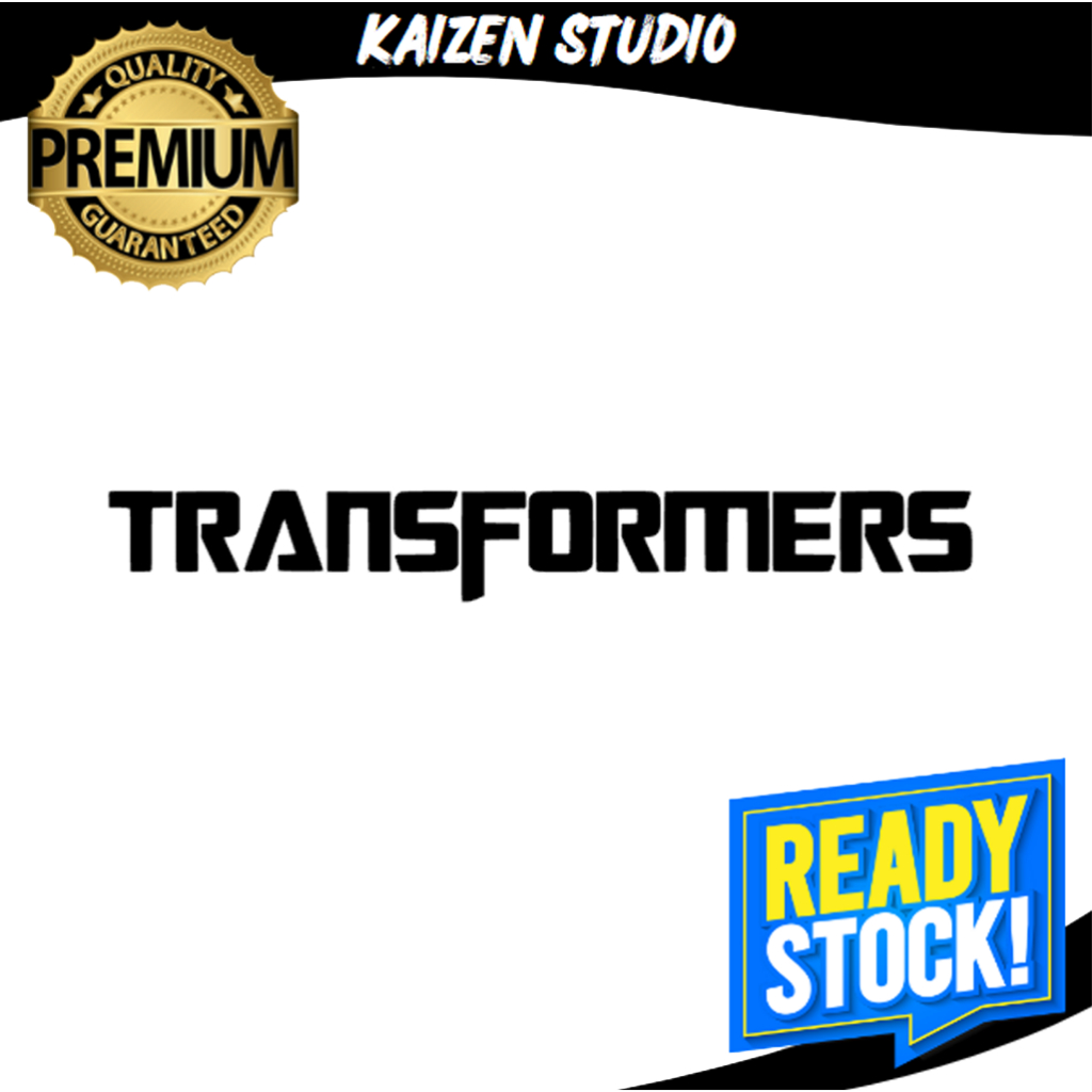 KAIZEN STUDIO Transformers Wording Car Vinyl Cutting Sticker Autobots ...