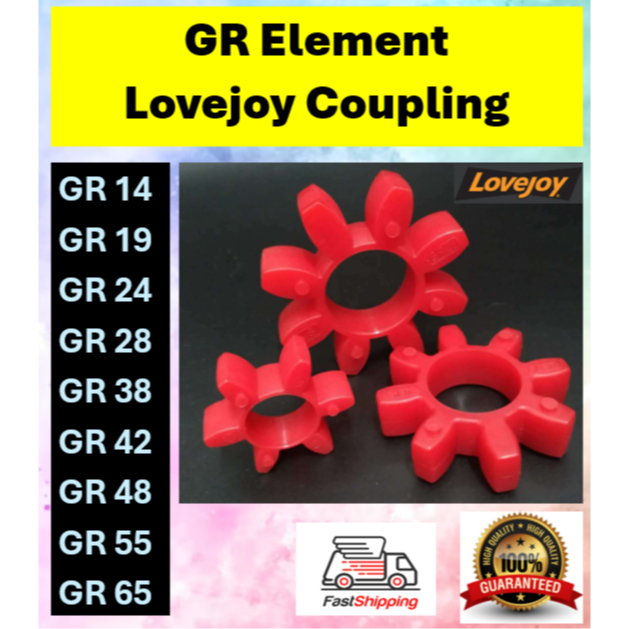 GR(CJ) Element (Rotex) GR14 GR19 GR24 GR28 GR38 GR42 GR48 GR55 GR65 GR Rubber Jaw Coupling ...
