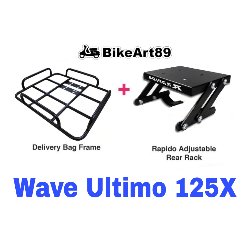 RAPIDO Monorack Honda Wave Ultimo 125X W125X Foodpanda Grabfood Shopee ...