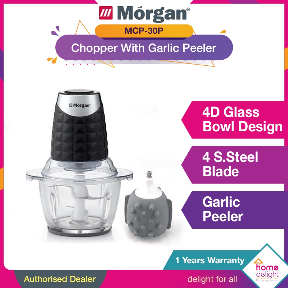 Morgan Chopper With Garlic Peeler 300W MCP-30P MCP30P | Shopee Malaysia