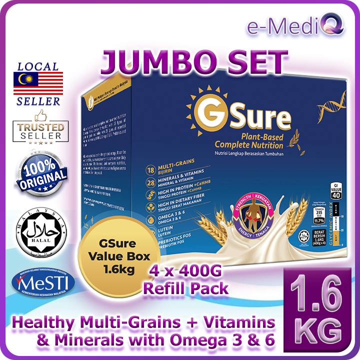 Good Morning GSure 1KG Refill Pack Plant Based Complete Nutrition ...
