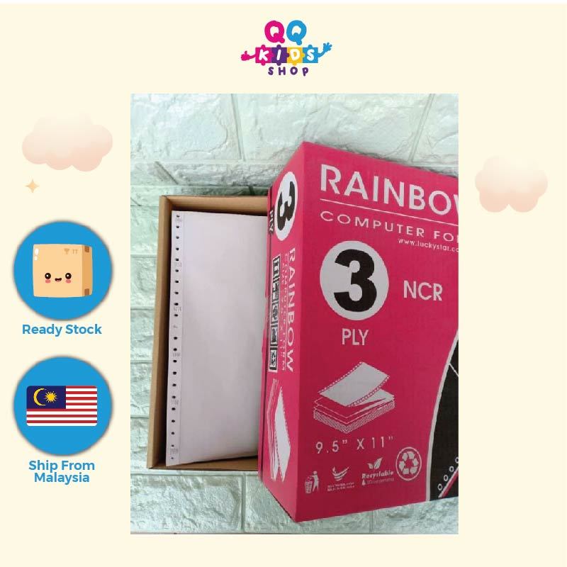 Rainbow Computer Form 3Ply Ncr Blank 250Sheets Office Accessories ...
