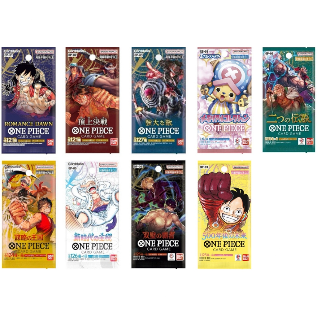 One Piece TCG Booster Pack OP-01 / OP-02 / OP-03 / OP-04 / OP-05 / OP ...