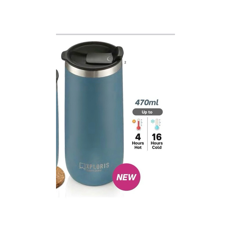 Tupperware Thermos Flask Metallic Thermal Flask | Shopee Malaysia