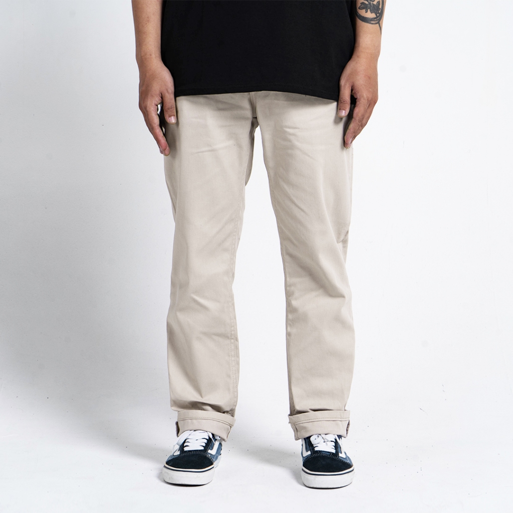 Pride N Joy Co - Chino Cream Long Pants Slim Straight Original Seluar ...