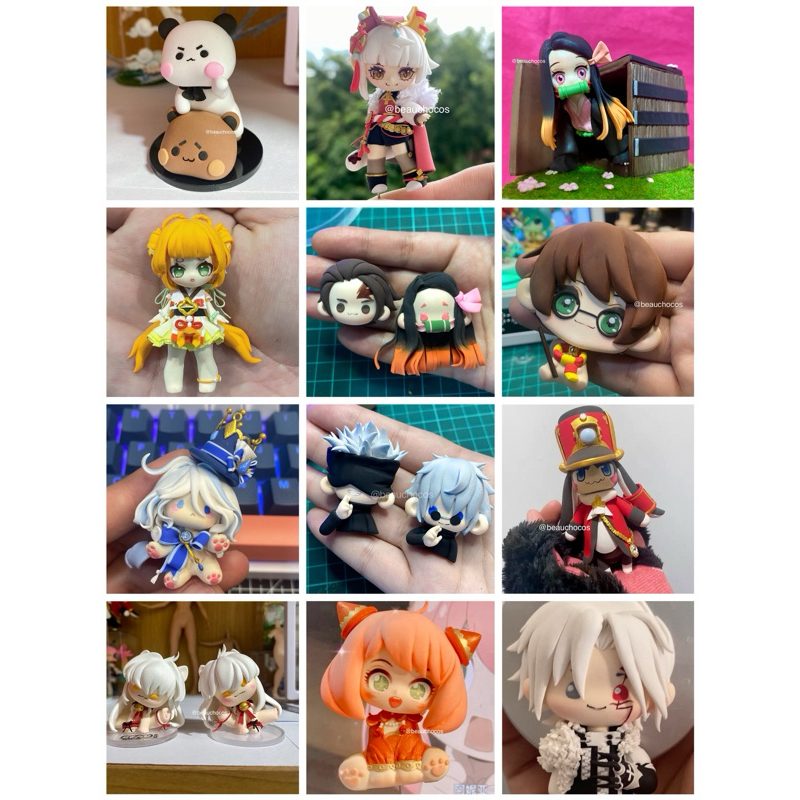 FOR ADD ON USE Custom made figure Commission OC, OB11 head, Anime, Game ...