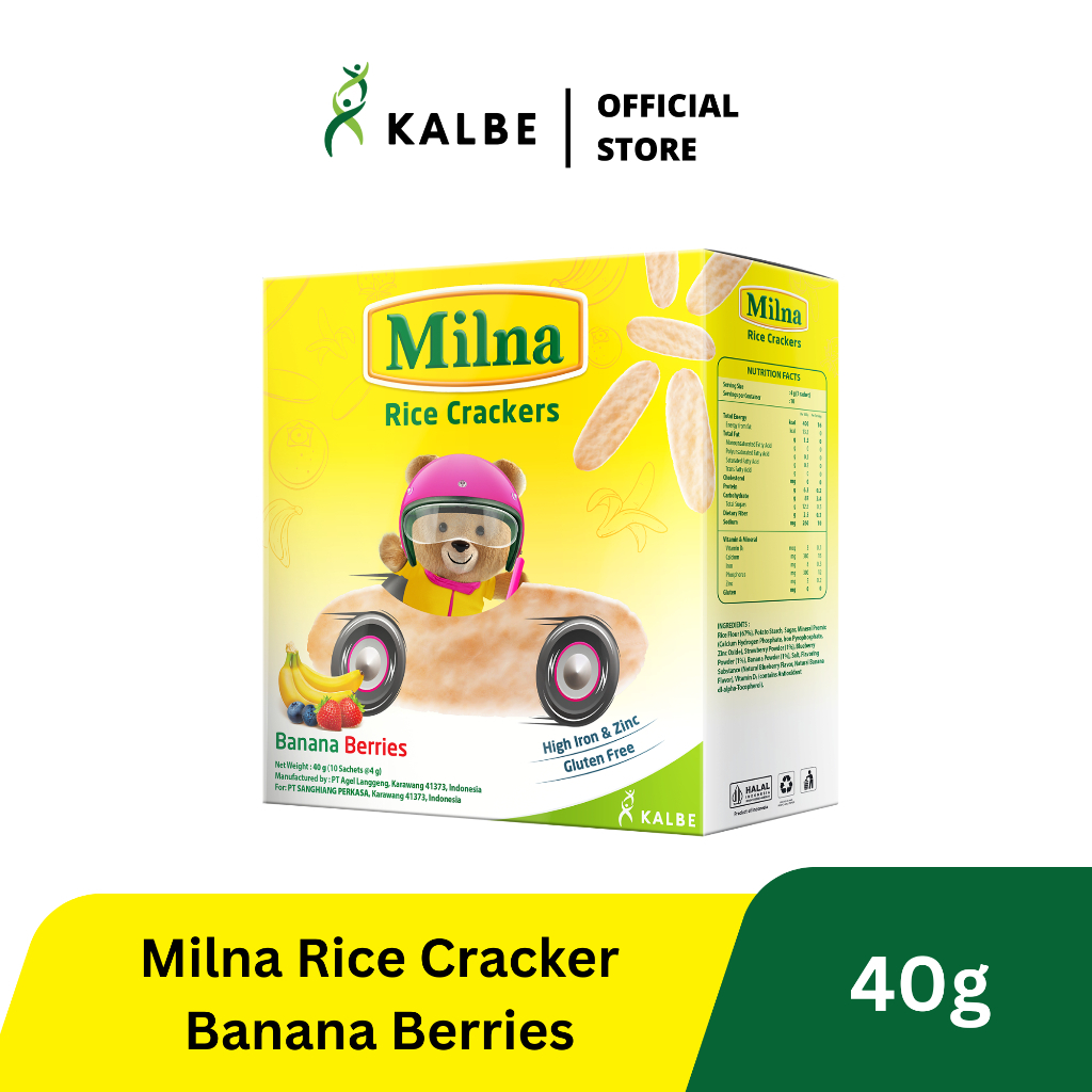 Milna Rice Cracker Banana Berries/Sweet Potato (40g) | Shopee Malaysia