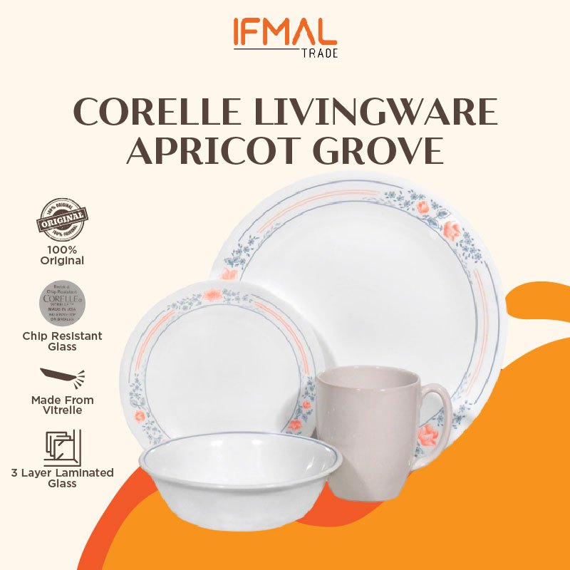 Corelle Livingware Apricot Grove | Made In USA | READY STOCK ...