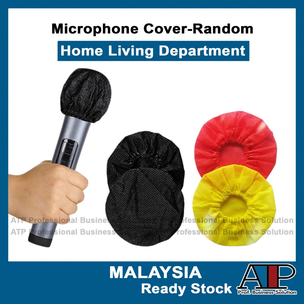 [1Pair] Karaoke Microphone Non Woven Fabric Disposable Mic Hygiene ...