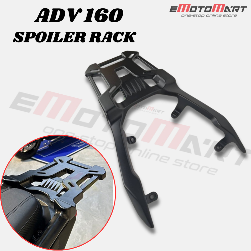 HONDA ADV160 ADV 160 SPOILER RACK REAR RACK MONORACK TOP BOX RACK L BAR ...