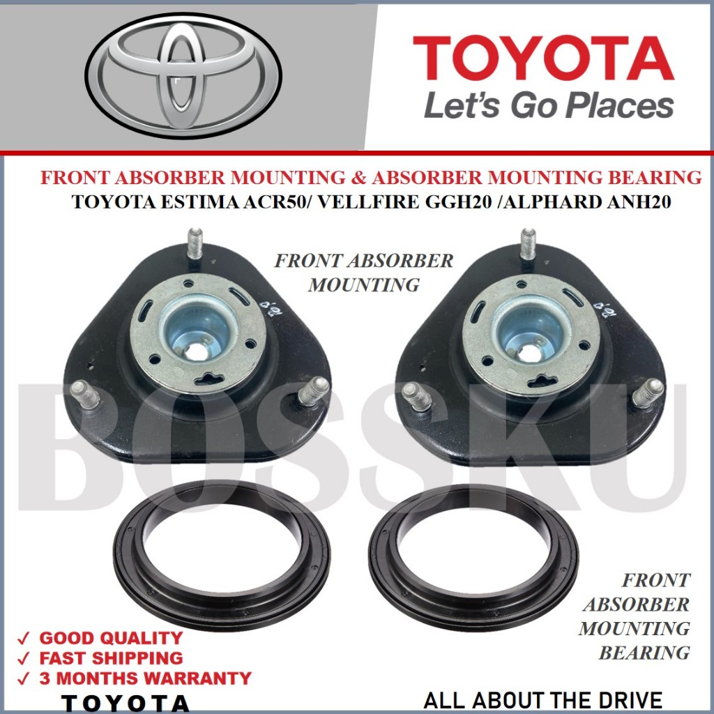 FRONT ABSORBER MOUNTING/ABSORBER MOUNTING BEARING-TOYOTA ESTIMA ACR50 ...