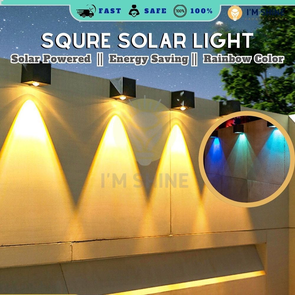 3 Mode Square Water Proof Wall Light LED Auto On/OFF Lower Lighting ...