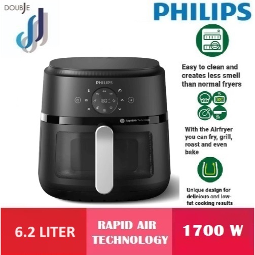 PHILIPS 6.2L 2000 Series Airfryer with See-through Window NA231/09 ...