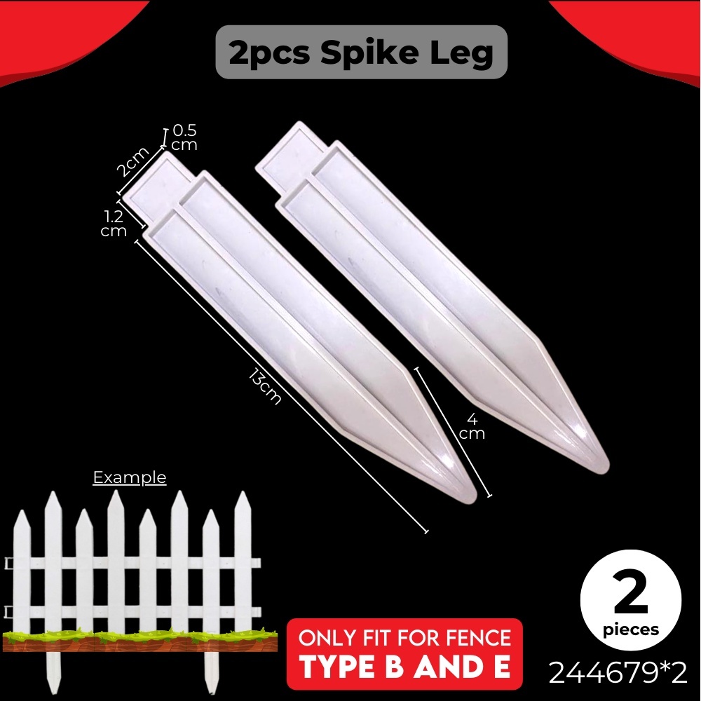 SUPERSAVE Garden Fence Decoration Outdoor Pagar Hiasan Taman PVC ...