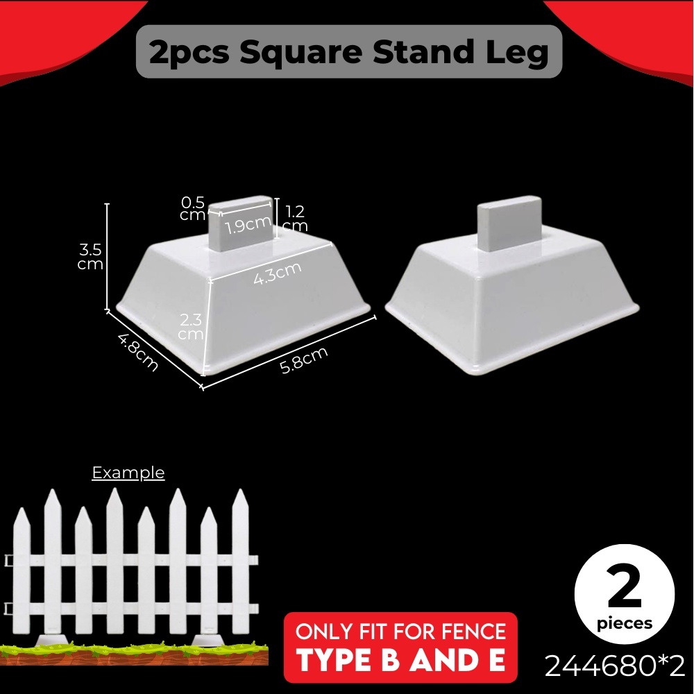 SUPERSAVE Garden Fence Decoration Outdoor Pagar Hiasan Taman PVC ...