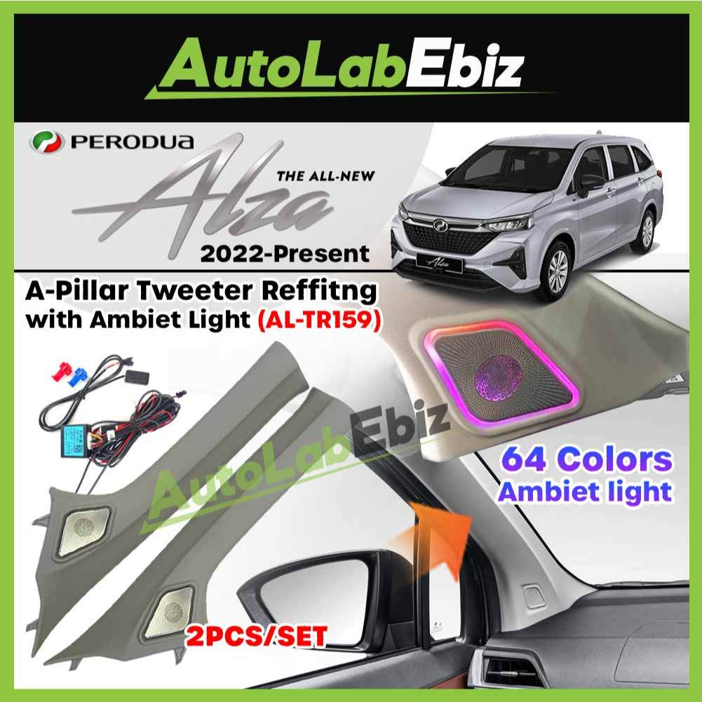 New Perodua Alza 2022-2024 A-Pillar Tweeter Refitting with ambient ...