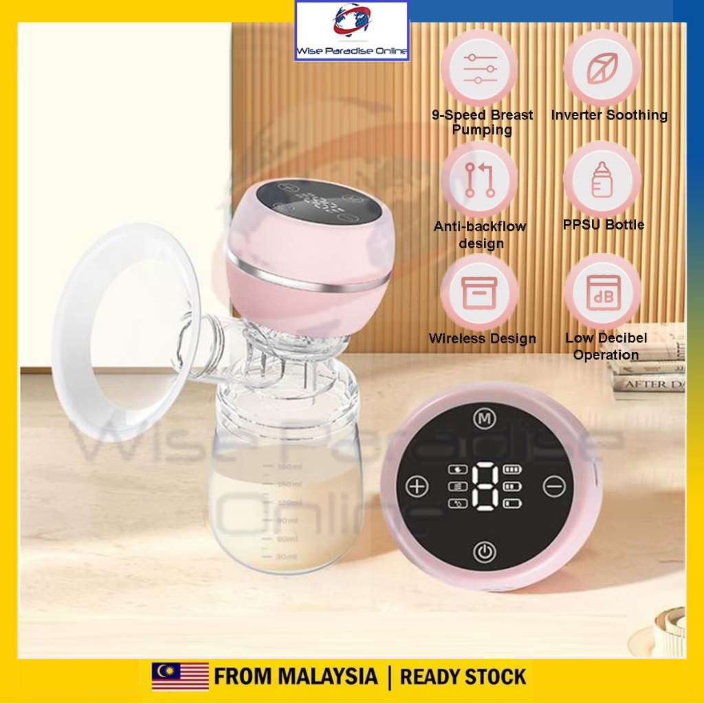 WPO 9 Gears Smart Automatic Electrical Wireless Rechargeable Breast ...