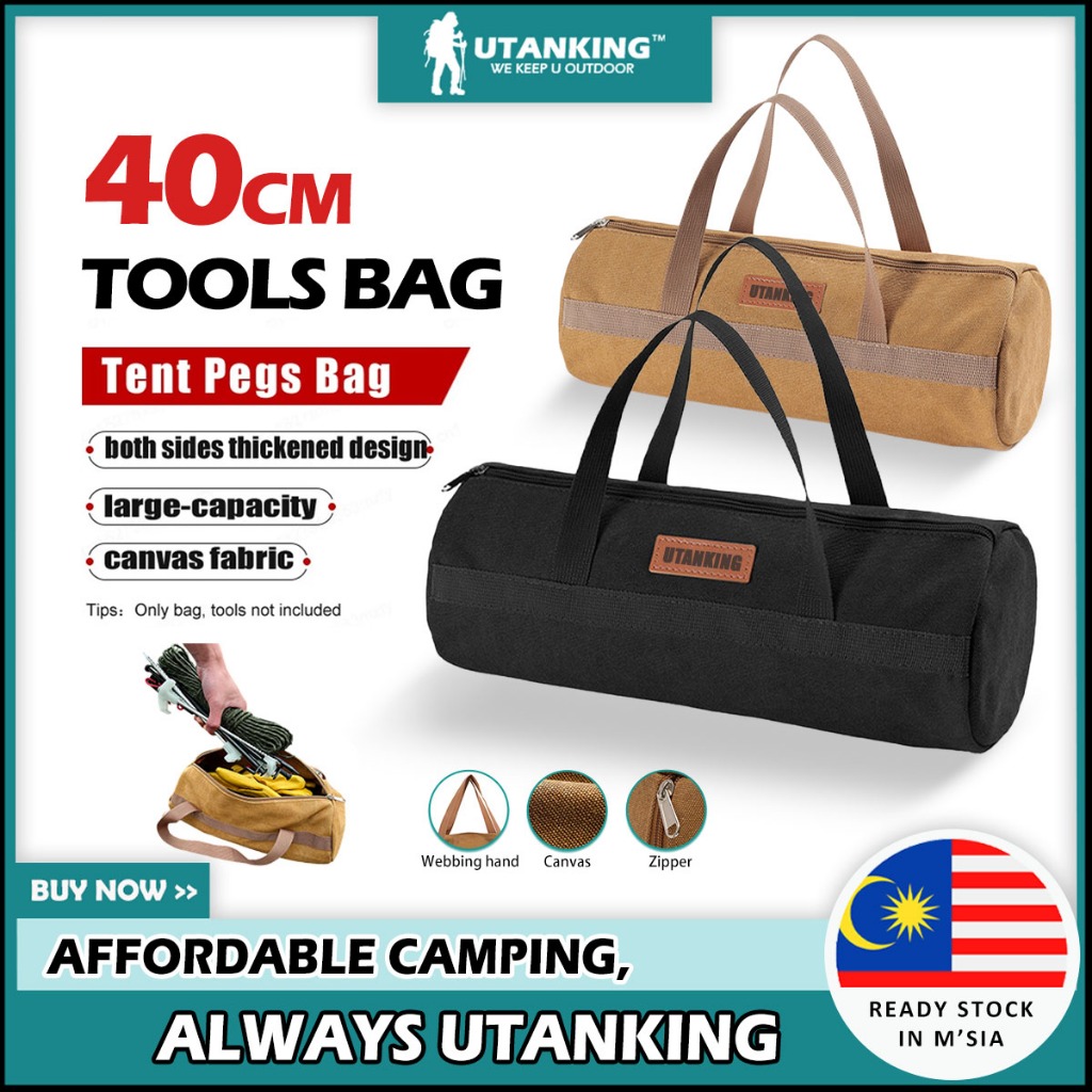 UtanKing™ Big Capacity Camping Tools Storage Cylinder ToolKit Bag ...