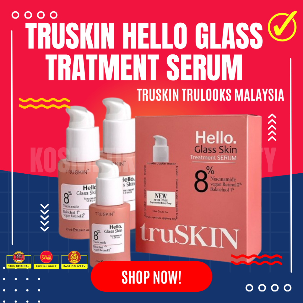 💯% ORIGINAL HQ & READY STOCK ️ TRUSKIN GLASS SKIN SERUM | Shopee Malaysia