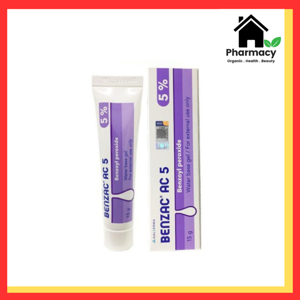 Benzac Ac 5 Benzoyl Peroxide 5% 15g | Shopee Malaysia