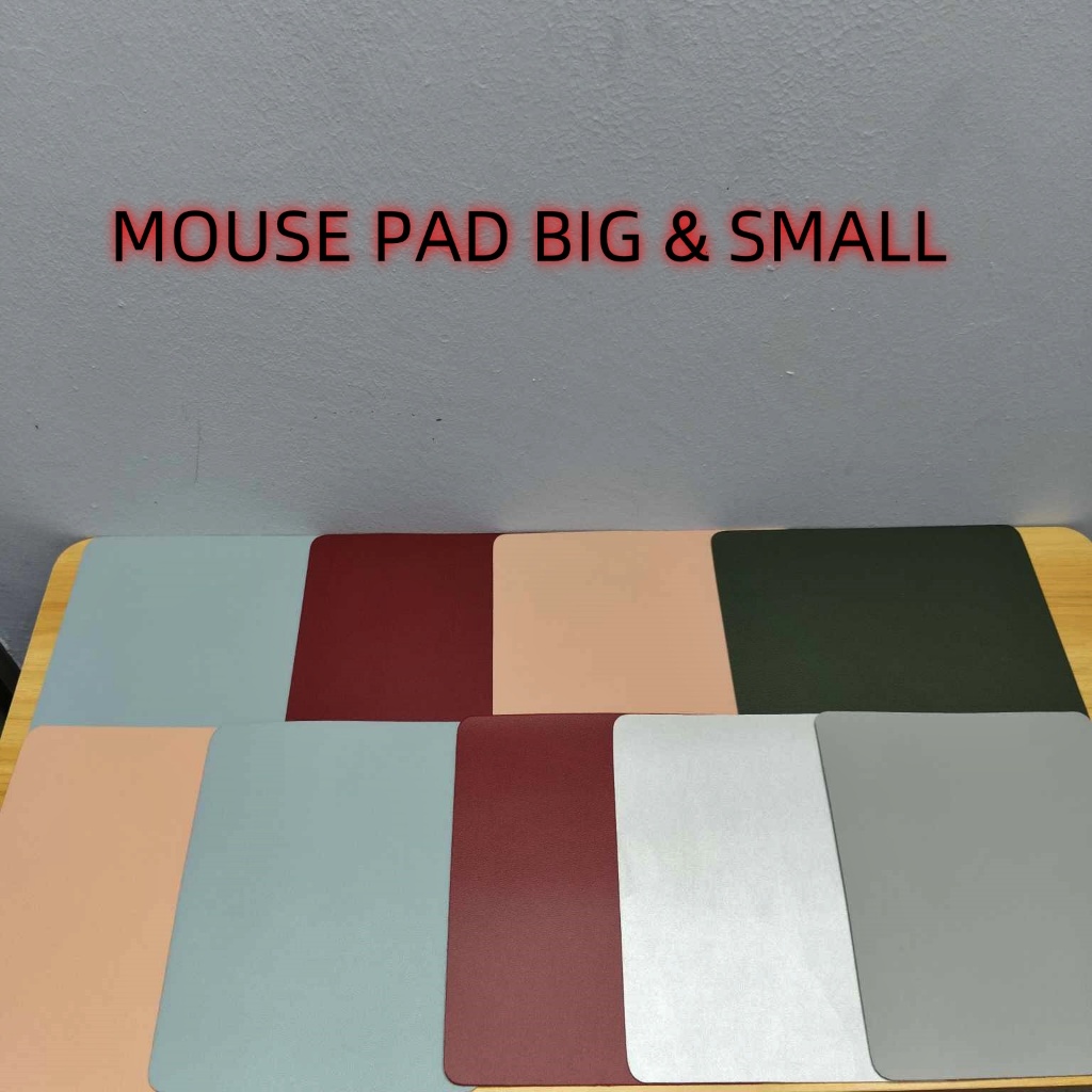 BIG / SMALL LEATHER MOUSE PAD WATERPROOF COMPUTER LAPTOP GAMING NORMAL ...