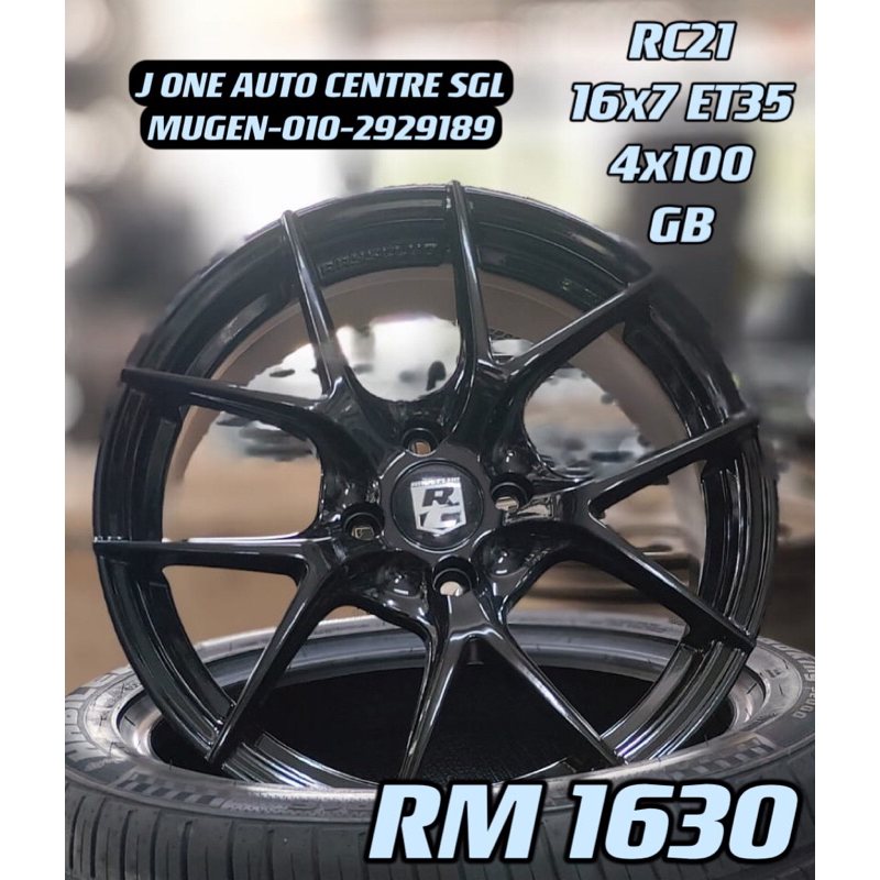NEW RIM RC21 16 INCH FOR VIOS YARIS MYVI ALZA WIRA HONDA HATCHBACK CITY ...