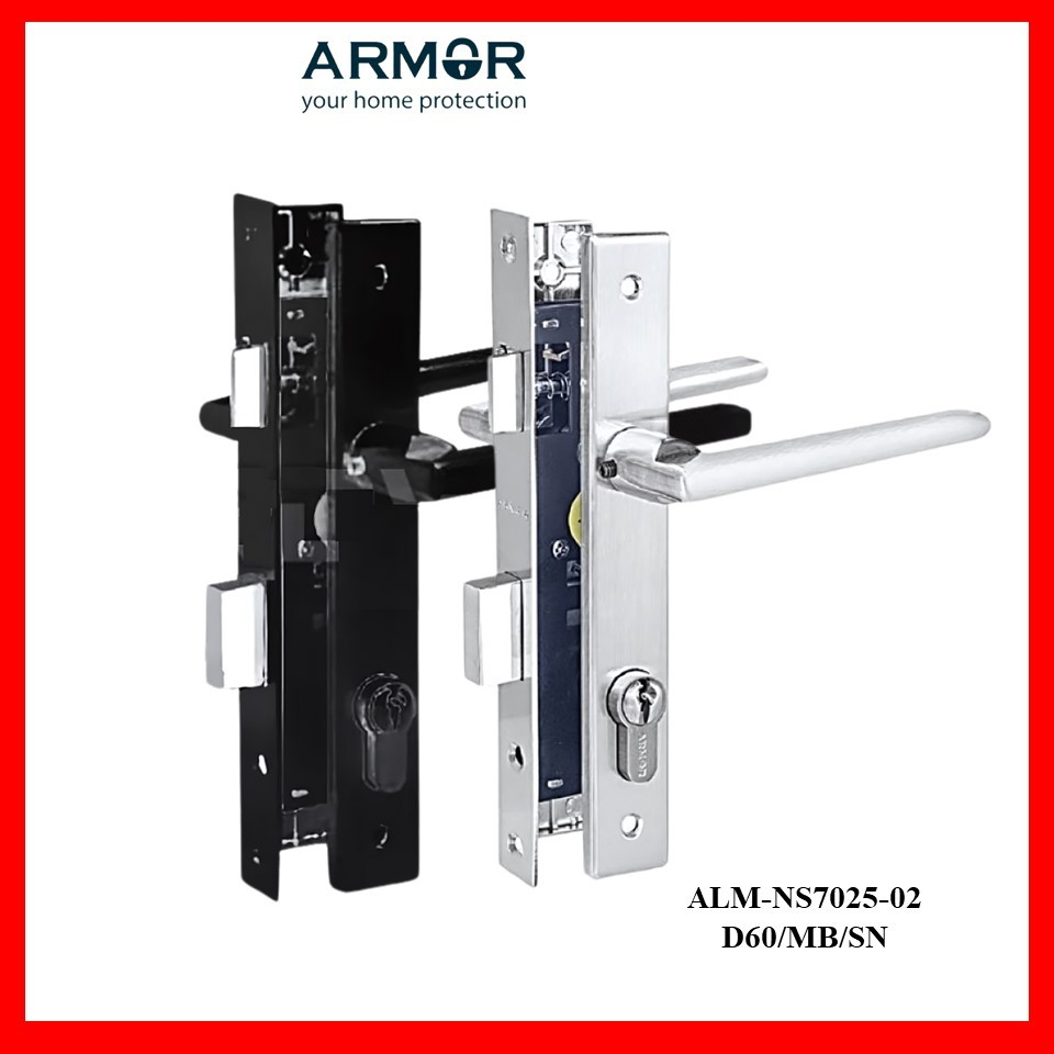 ARMOR Grill Door Lock Mortise Lever Handle Locksets ALM NS7025 02 D60 ...