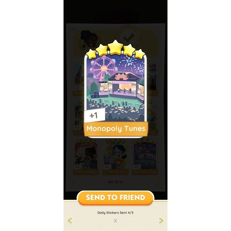 Monopoly go 5 star sticker Monopoly Tunes | Shopee Malaysia