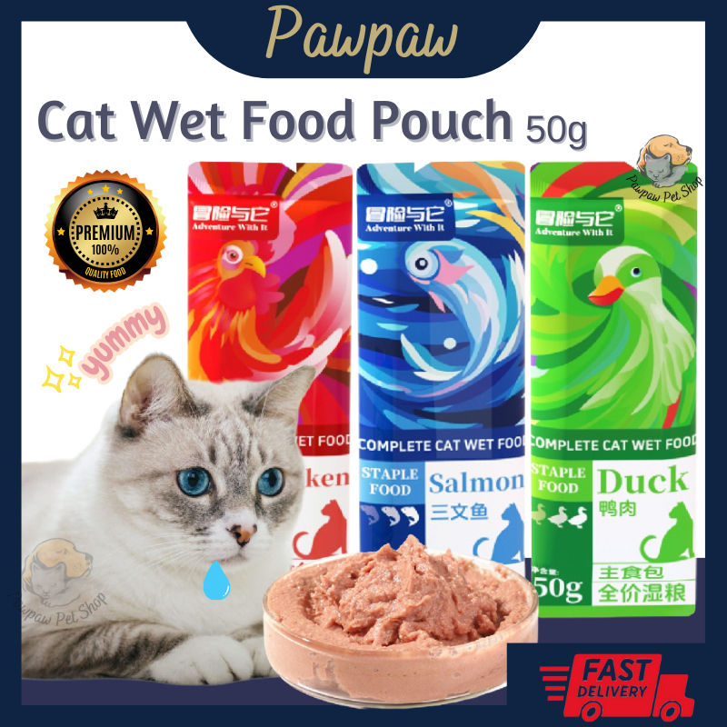Pawpaw Cat Wet Food Pouch Kitten Wetfood Makan Makanan Anak Kucing ...