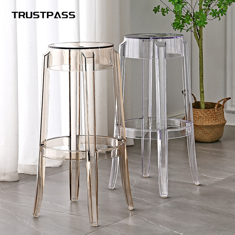 Instagram bar stool PC reception bar chair laboratory round high legged ...