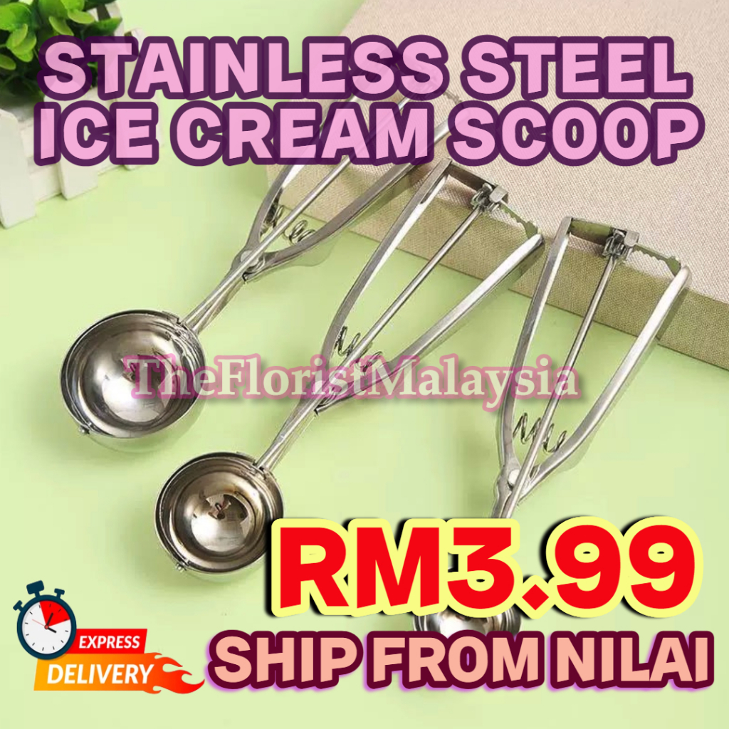🔥𝑭𝑶𝑶𝑫 𝑮𝑹𝑨𝑫𝑬🔥4/5/6cm Ice Cream Scoop Stainless Steel Mashed Potato ...