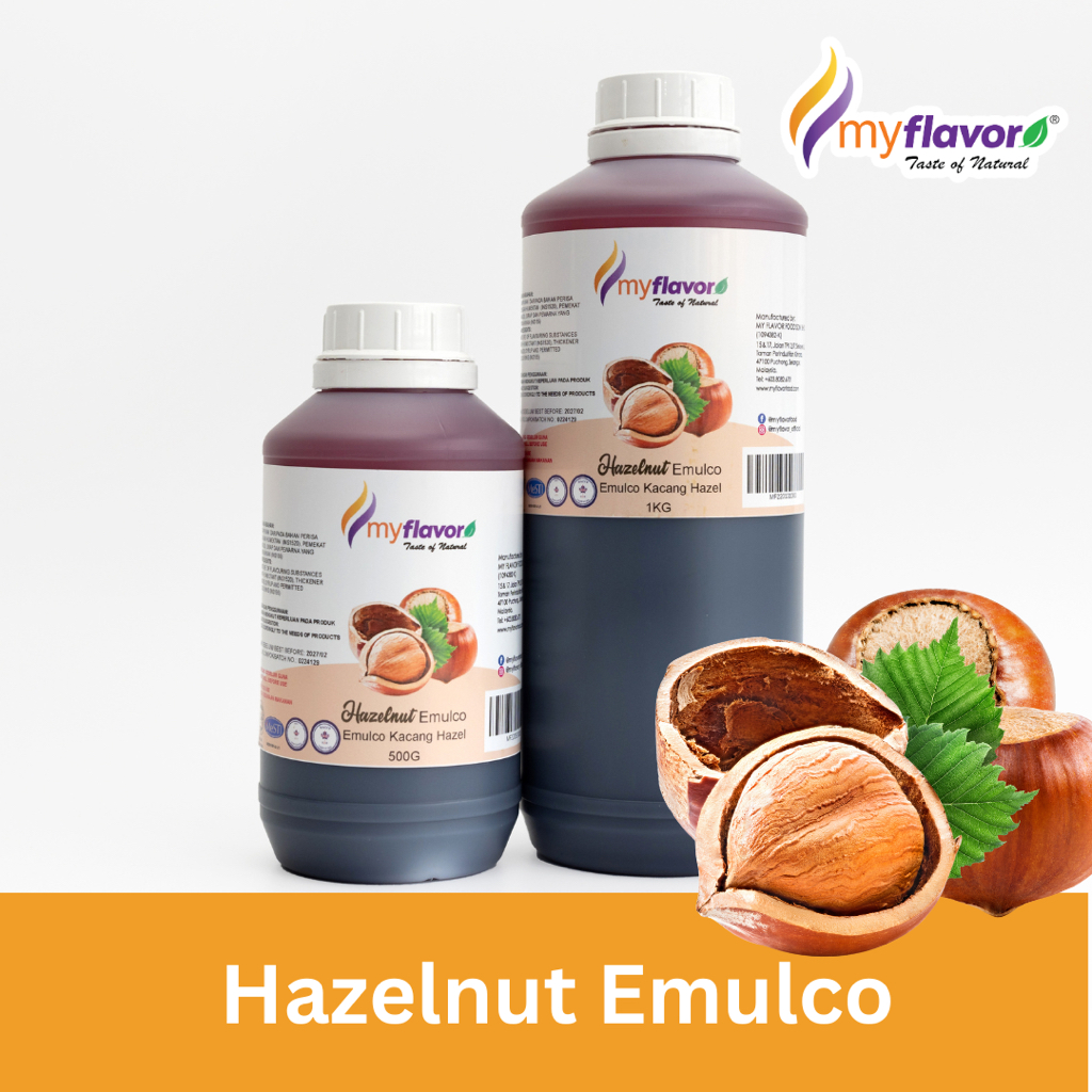 500g/1KG HAZELNUT EMULCO HALAL MYFLAVOR FOOD FLAVOUR | Shopee Malaysia