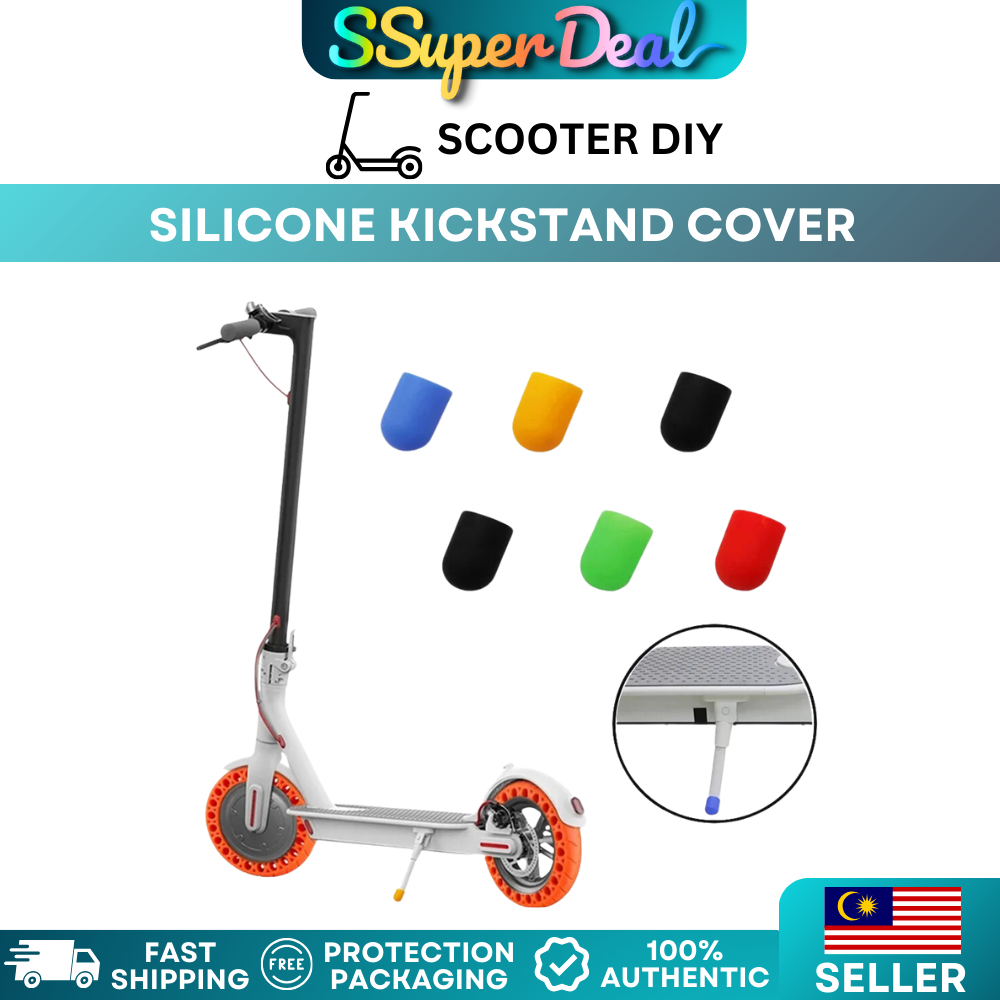 (SCOOTER DIY) Scooter Silicone Kickstand Foot Support Protect Cover ...