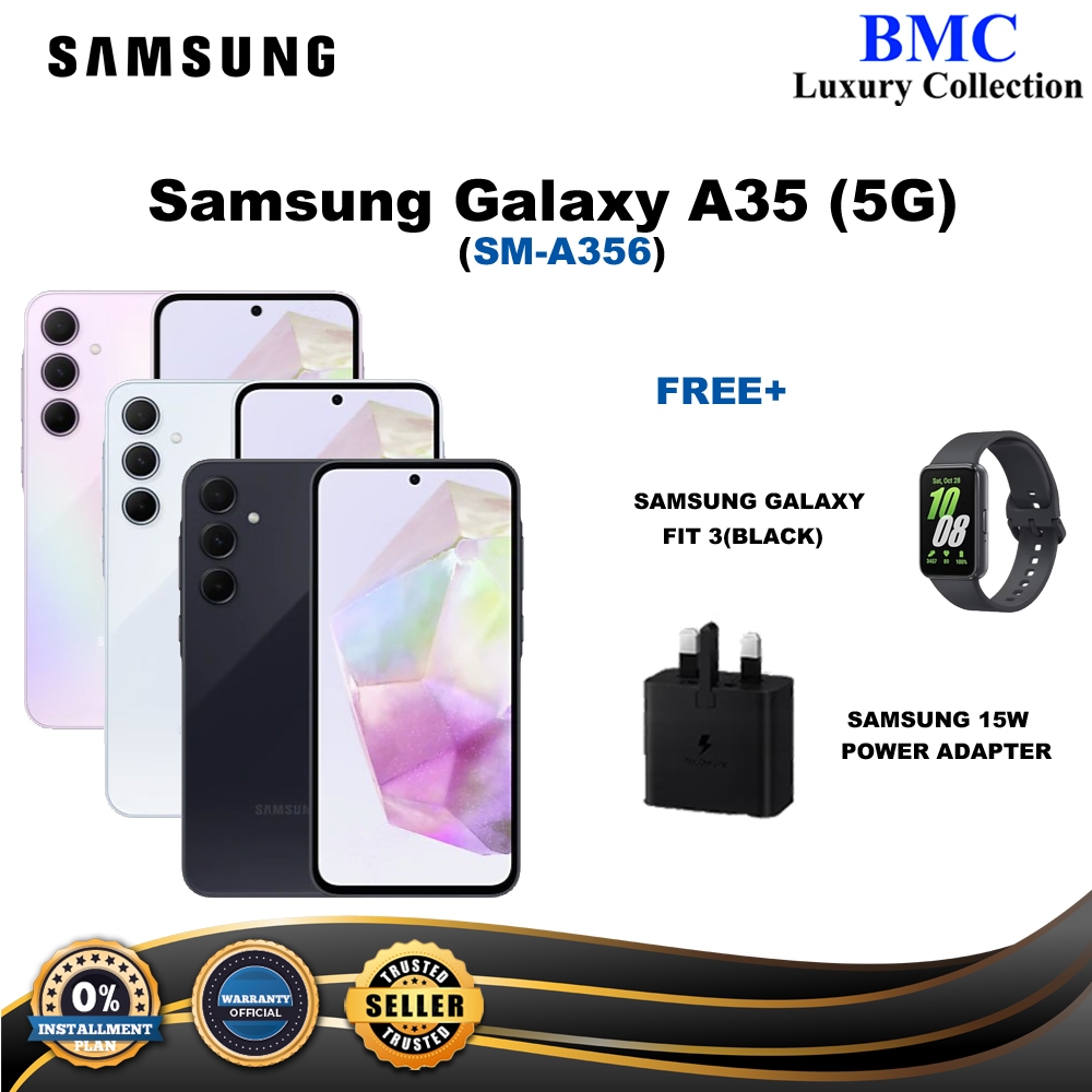 SAMSUNG Galaxy A35 5G (8GB+256GB)(SM-A356) (With 15W & Watch FIT 3 ...