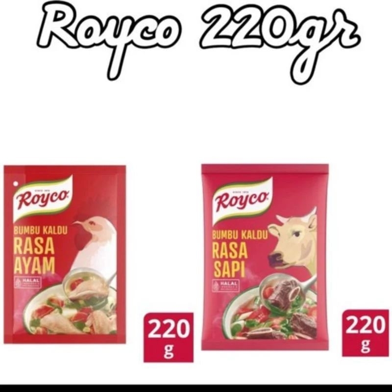 ROYCO AYAM ATAU SAPI/LEMBU@ PENAMBAH RASA MASAKAN - 220g | Shopee Malaysia