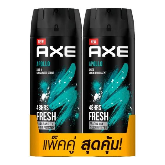 AXE Apollo Body Spray Deodorant 135 ml. Double Pack | Shopee Malaysia