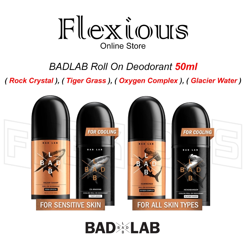 *BADLAB* Roll On Deodorant 50ml ( Rock Crystal ), ( Tiger Grass ...