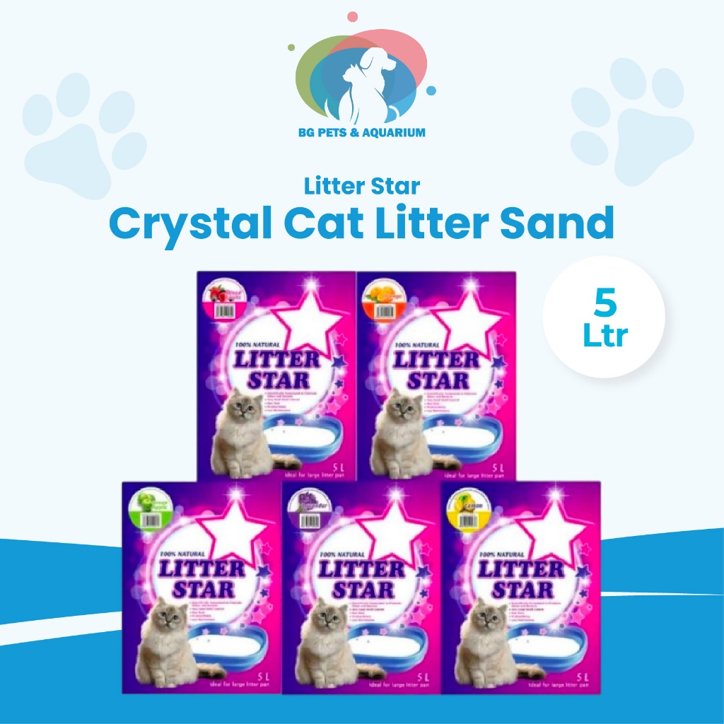 Litter Star Crystal Cat Litter Sand 5L / Pasir Kucing | Shopee Malaysia