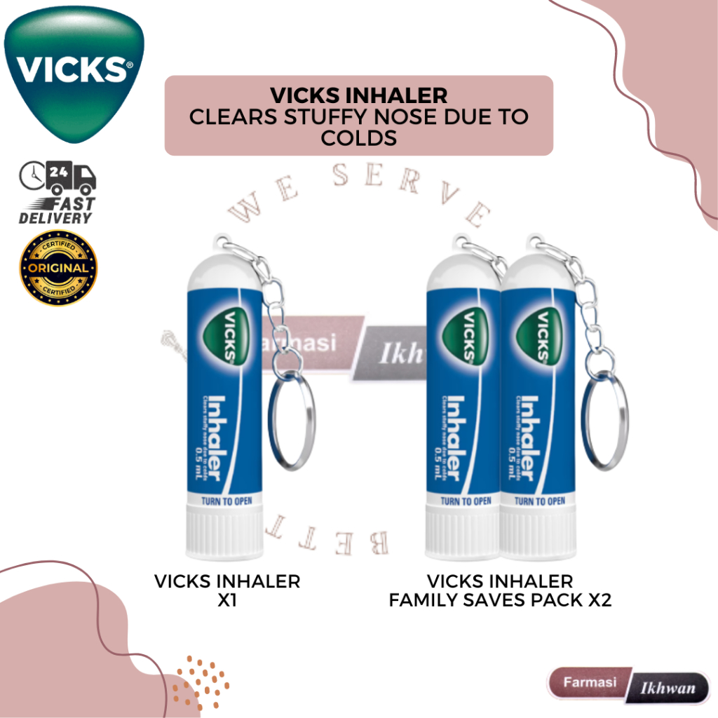 Vicks Inhaler Clear Stuffy Nose X1 / Vicks Inhaler Clear Stuffy Nose ...