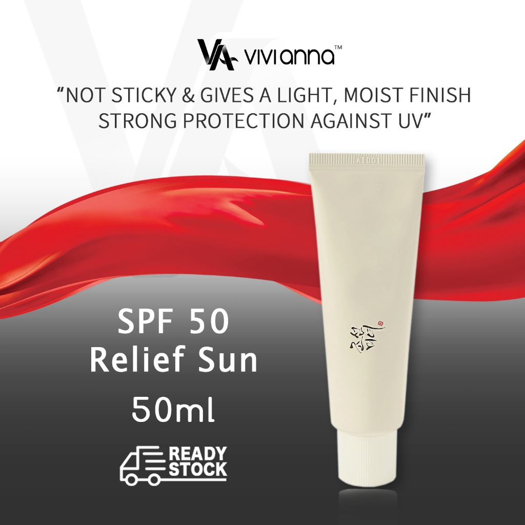Korea BOJ Sunscreen 50ml, Beauty of Joseon Relief Sunscreen SPF 50 PA ...