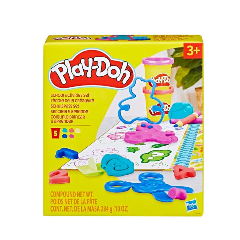 Play-Doh School Activities Set, Preschool Toys for Kids 3 Years and Up ...
