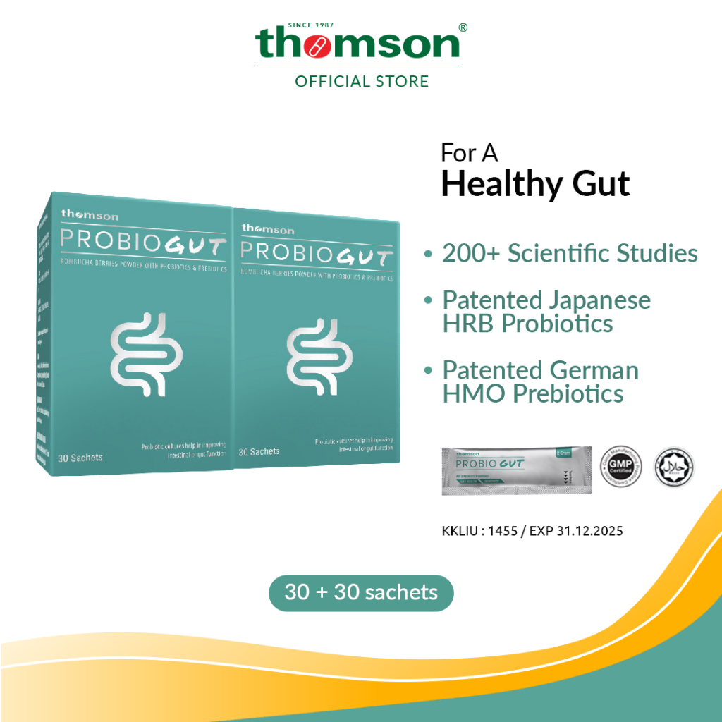 Thomson ProbioGut to Promote Healthy Gut & Body Mass (30 Sachet x 2 ...