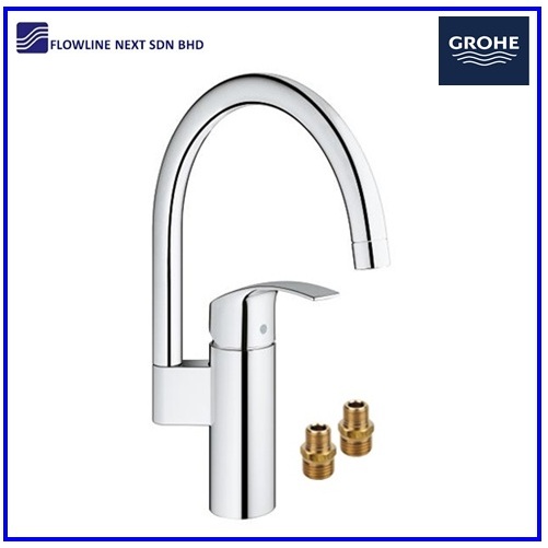 GROHE 33202002 Eurosmart single lever kitchen mixer c/w RR-5150G3812 ...