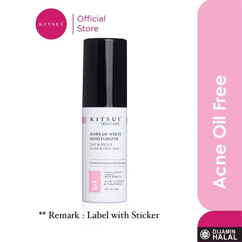 [NOT FOR SALE] KITSUI Korean White Moisturizer Acne & Oily Skin - with ...